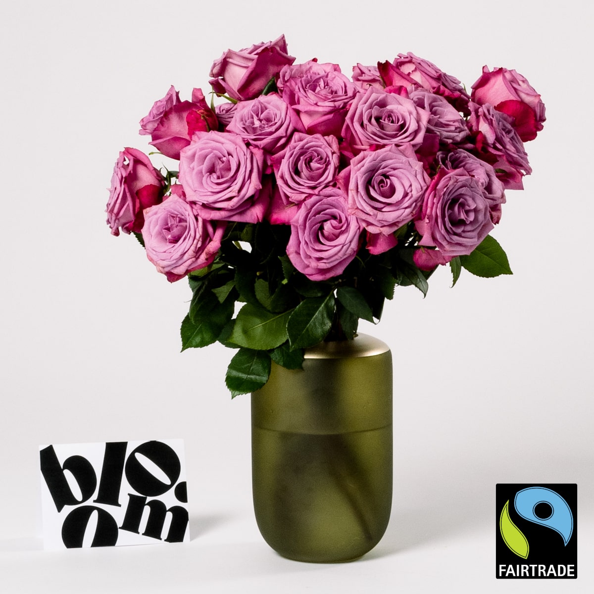 Fairtrade Purple Roses Flower Delivery | UK Flower Delivery | Bloom ...