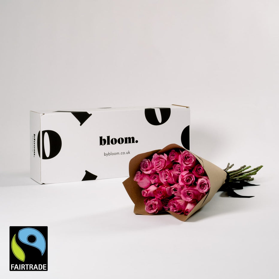 Fairtrade Pink Cerise Roses Flower Delivery | UK Flower Delivery ...